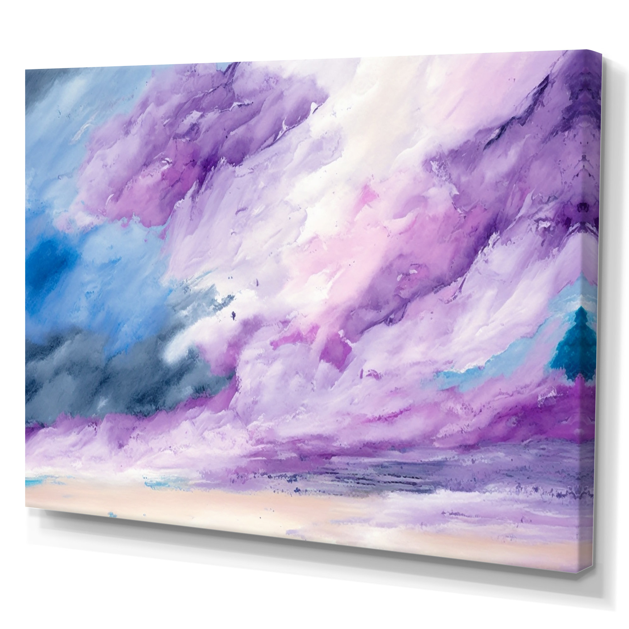 Ivy Bronx Violet Storm At The Horizon Violet Storm At The Horizon - Print on Canvas - Wayfair Canada